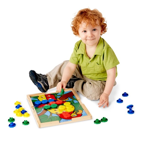 Melissa & Doug | Toys | Melissa Doug Sort Snap Color Match Ages 2 To 4 ...